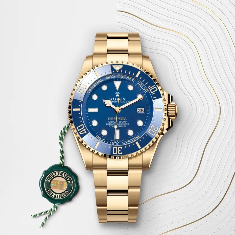 Rolex Deepsea emas kuning 18 karat, M136668LB-0001